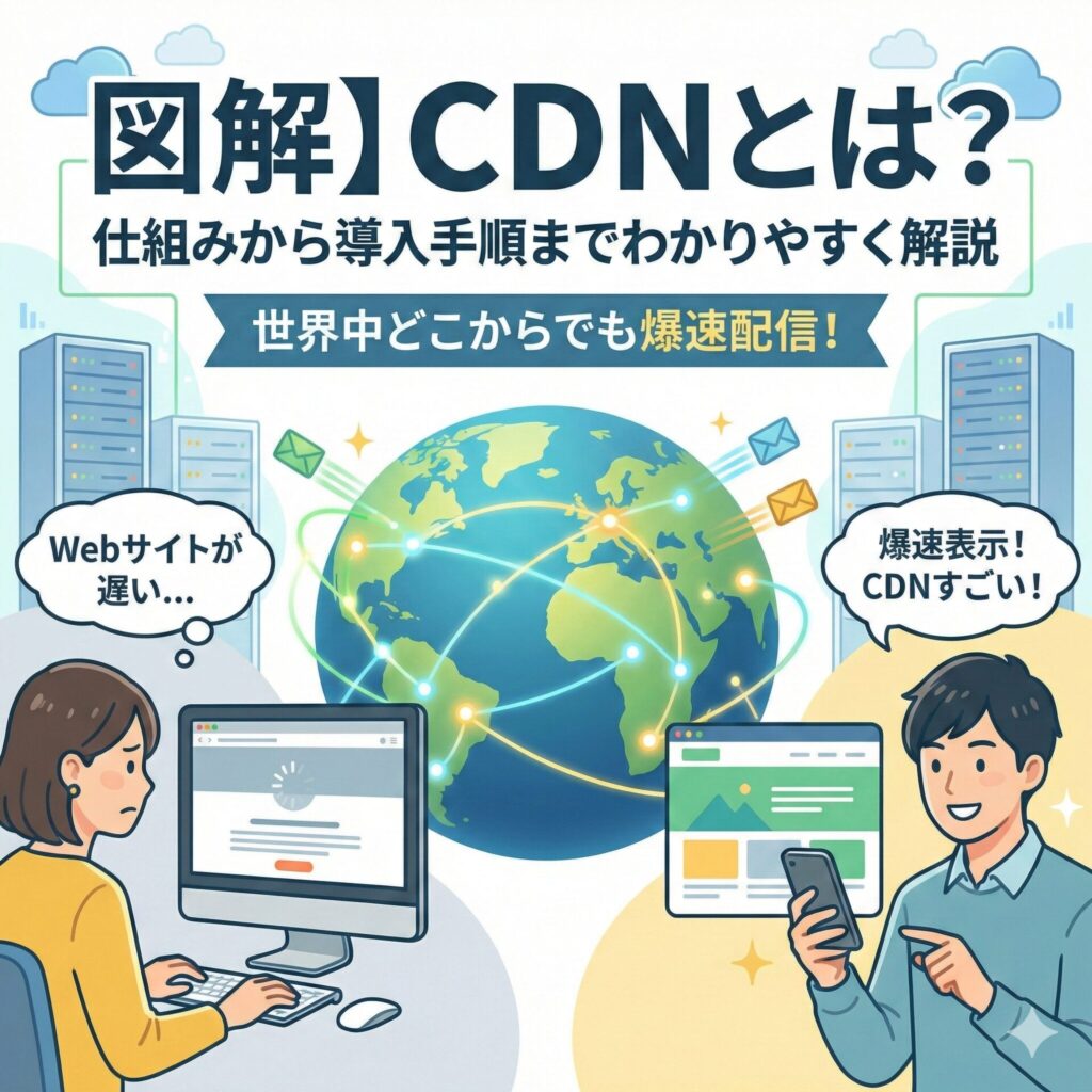 【図解】CDNとは？仕組みから導入手順まで初心者向けにわかりやすく解説 | 奈良でWEBマーケティング・WEB制作なら株式会社office masui